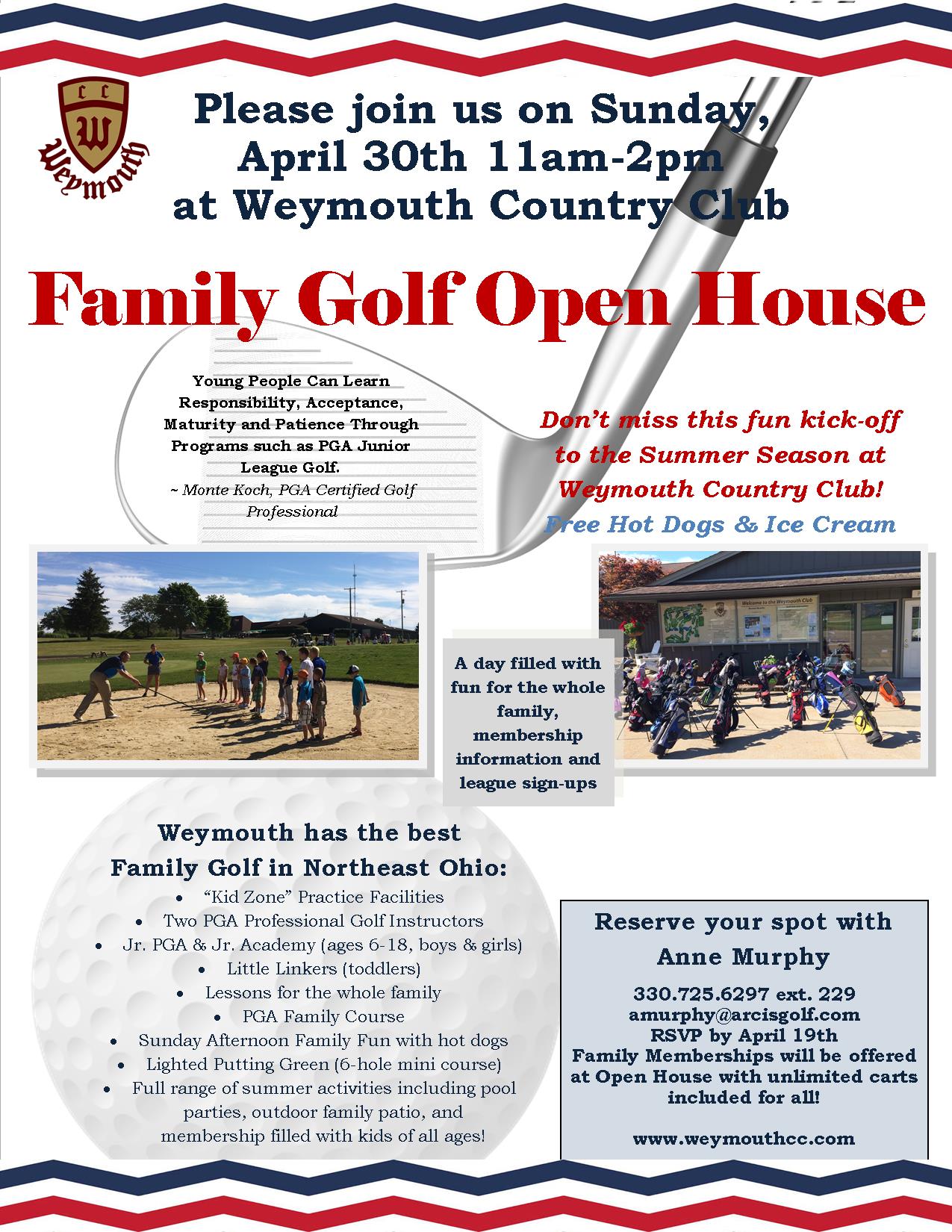 Family Golf Open House | Weymouth Country Club | 2017-04-30