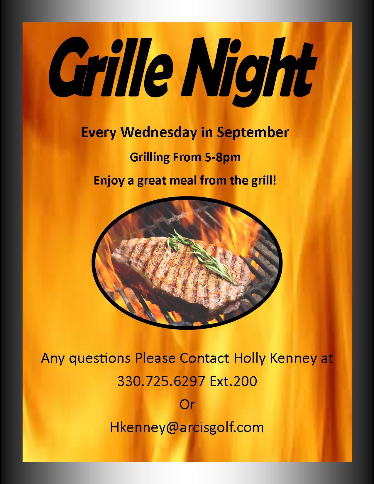 Grill Night | Weymouth Country Club | 2017-09-13