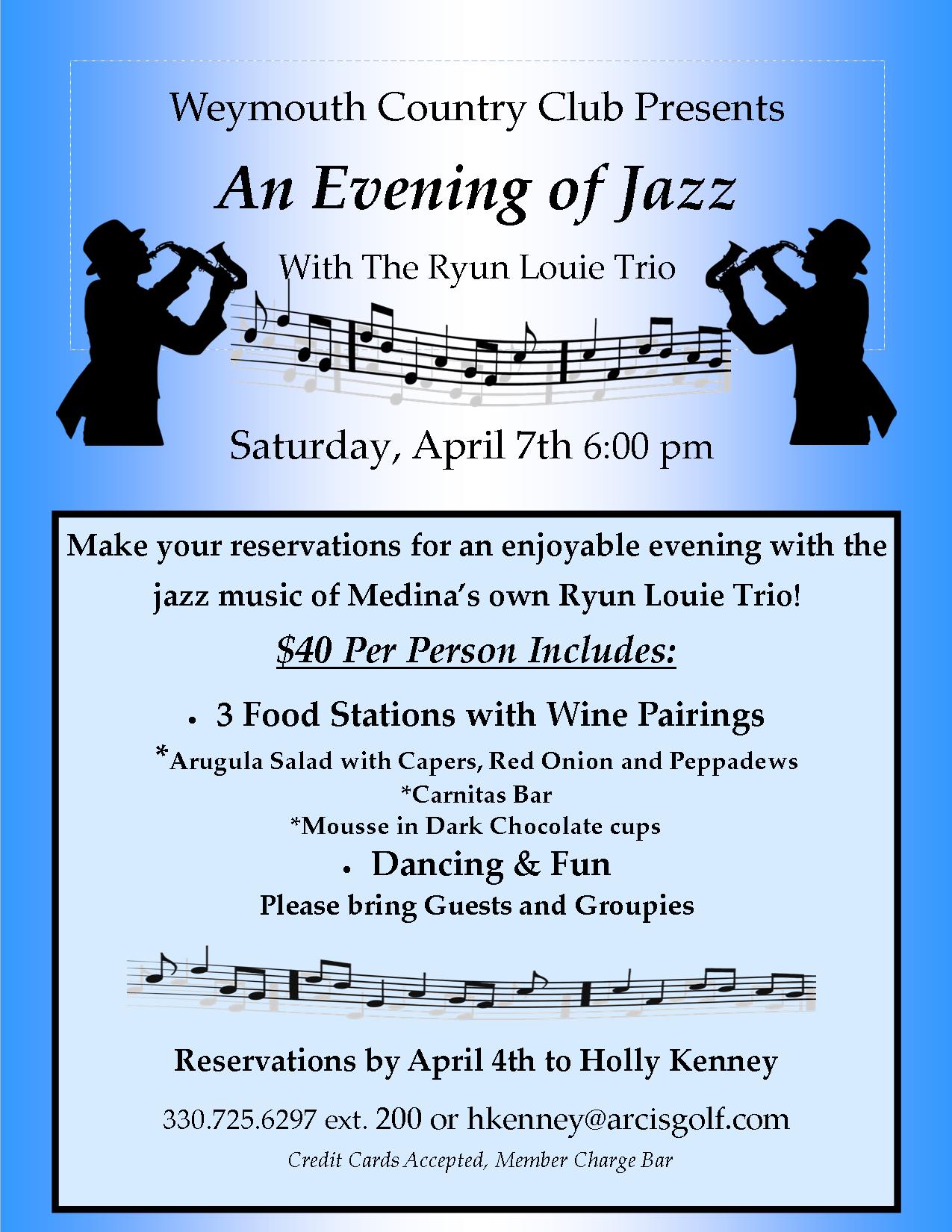 Evening of Jazz | Weymouth Country Club | 2018-04-07