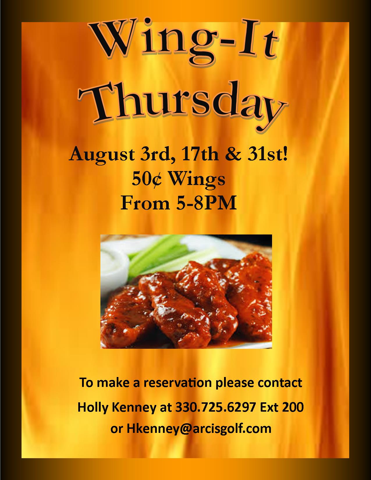 Wing- it Thursday | Weymouth Country Club | 2017-08-03