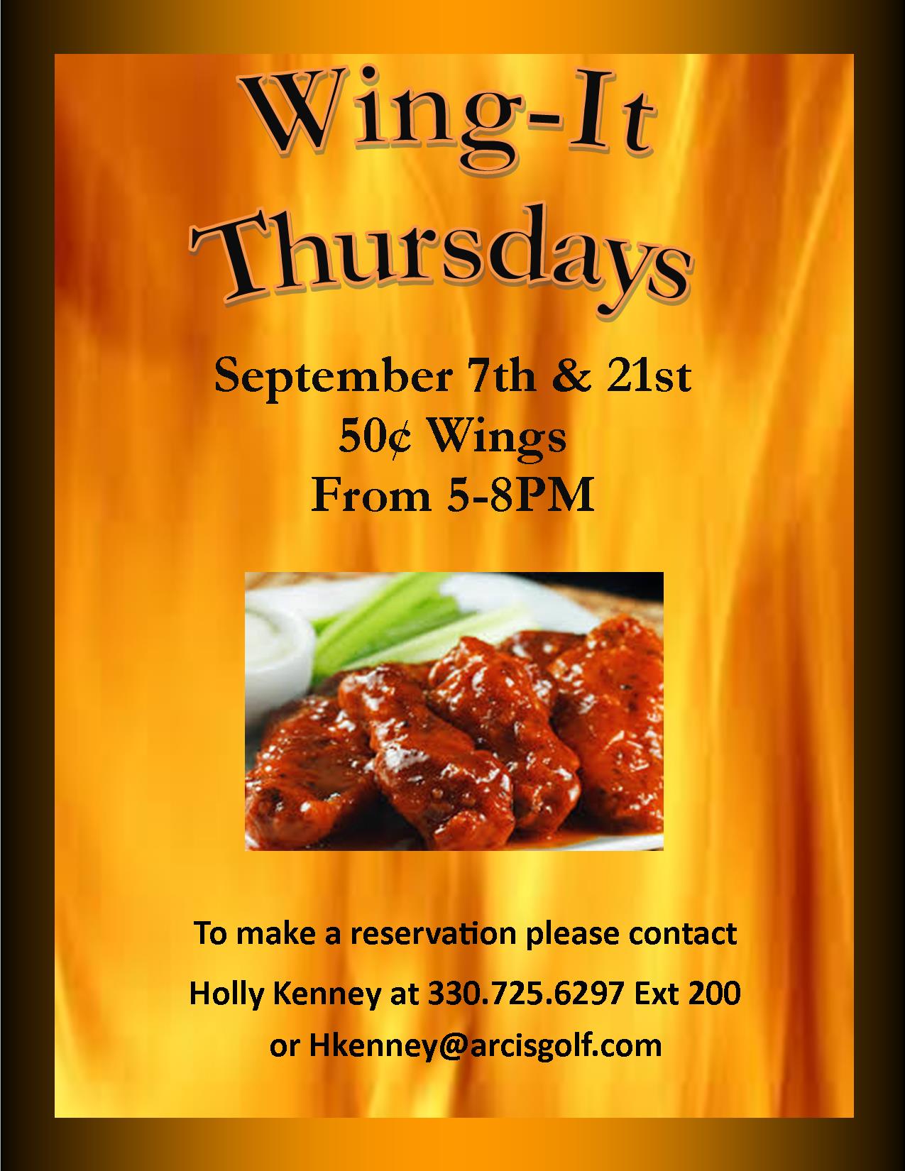 Wing- it Thursday | Weymouth Country Club | 2017-09-07